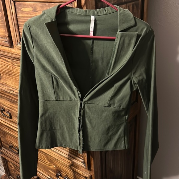 a'gaci | Tops | Hunter Green Blouse | Poshmark
